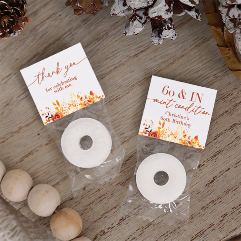 100pcs Birthday Mints, Birthday Party Favors, Fall Birthday Party ...