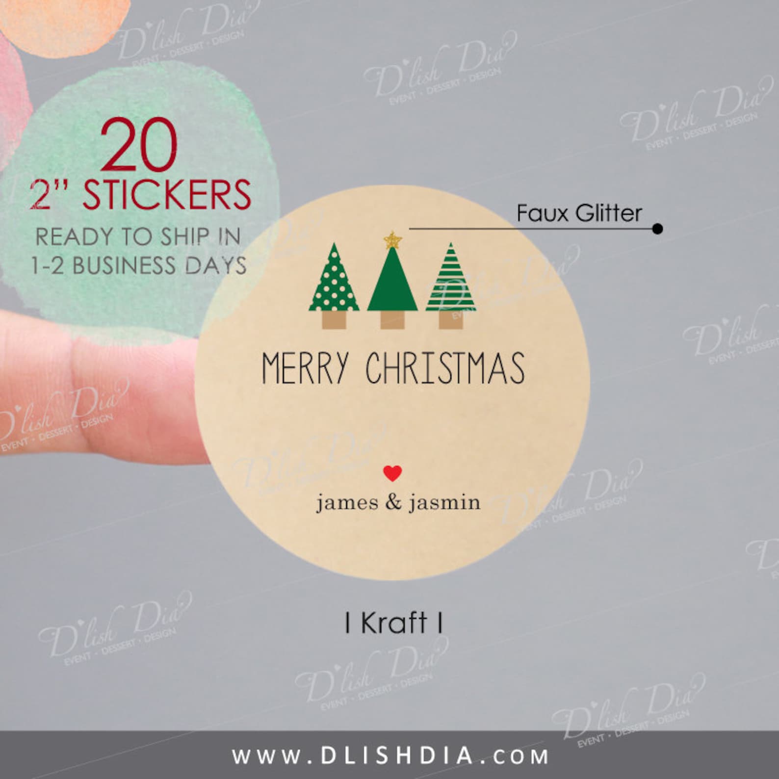 Christmas gift stickersPersonalized christmas gift | Etsy