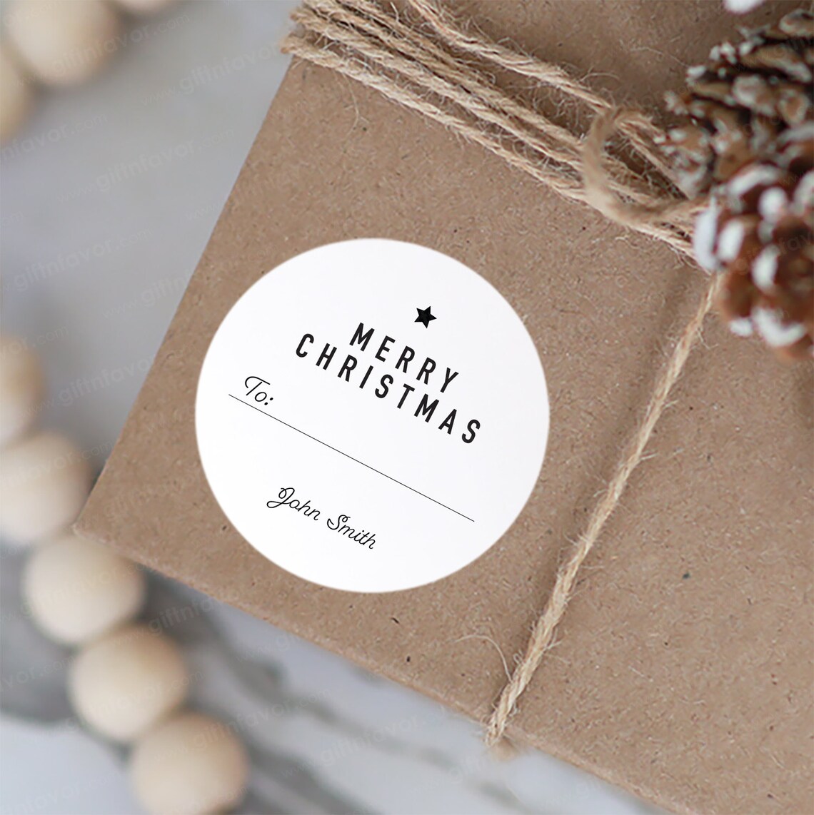 Christmas Gift Stickers,personalized Christmas Gift Stickers,merry ...