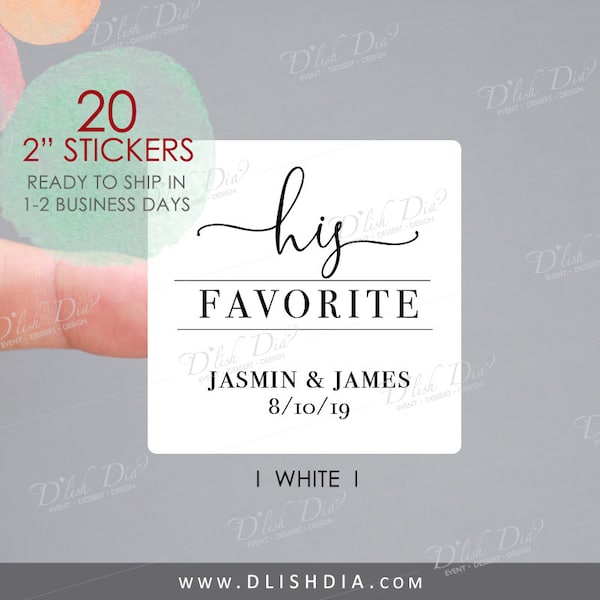 His Favorite Her Favorite Stickers - Etsy