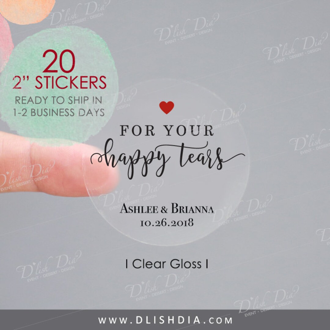 For Your Happy Tears Stickers,happy Tears Stickers,wedding Favor ...