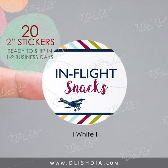 IN-FLIGHT SNACKS stickersTime Flies Snack StickersAirplane | Etsy