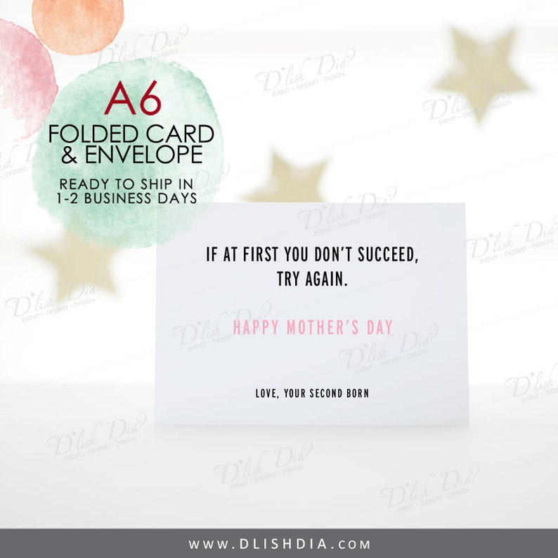 If at first you don't succeed try again cardCard from | Etsy