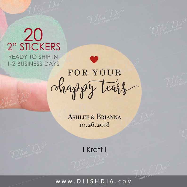 For Your Happy Tears Stickers,happy Tears Stickers,wedding Favor ...