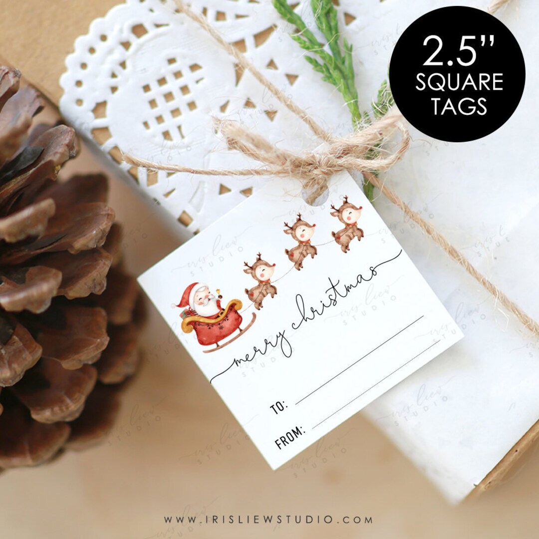 Digital Christmas Gift Tags,printable Christmas Gift Tags,printable ...