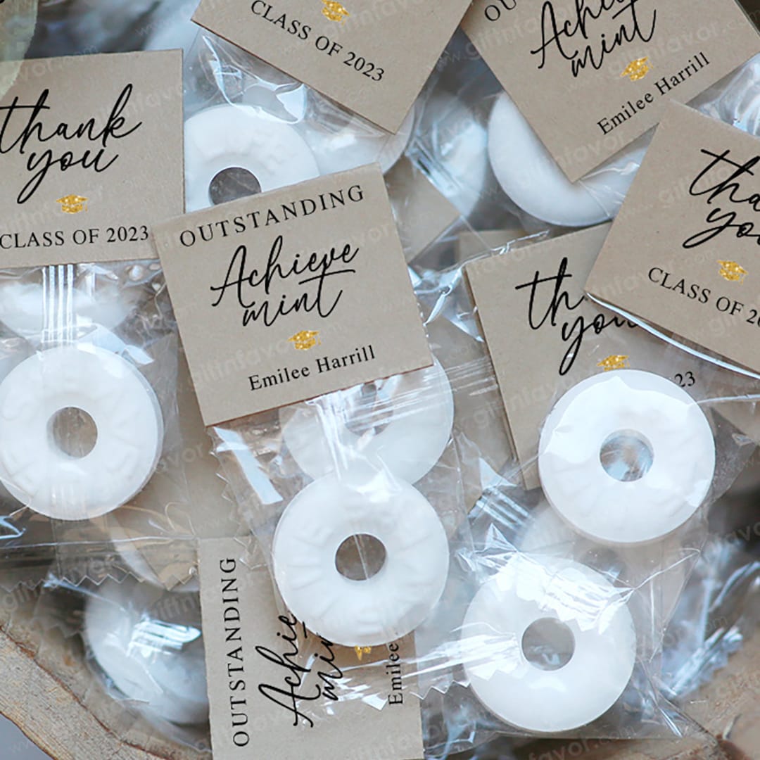 100pcs Outstanding Achievemint Favors,graduation Mints,graduation Party ...
