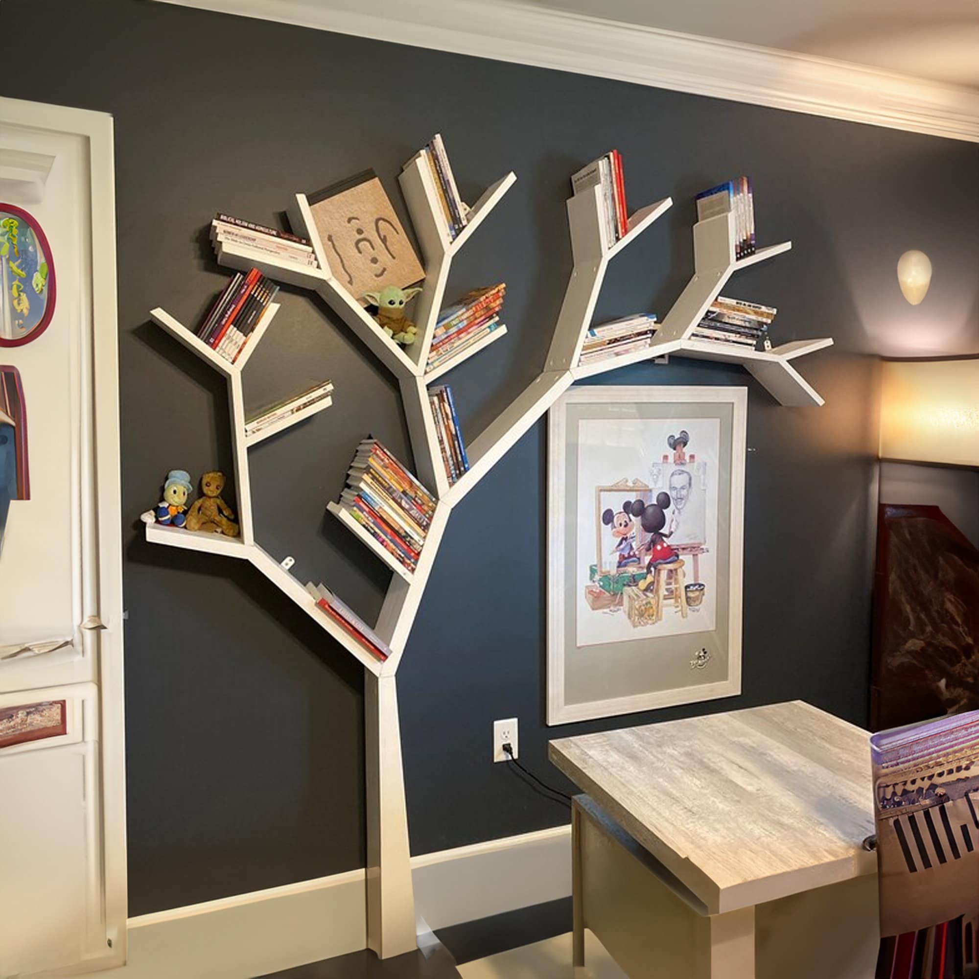 Tree Bookcase Live Edge, Reclaimed Wood, Tree Bookshelves, Wooden Book ...