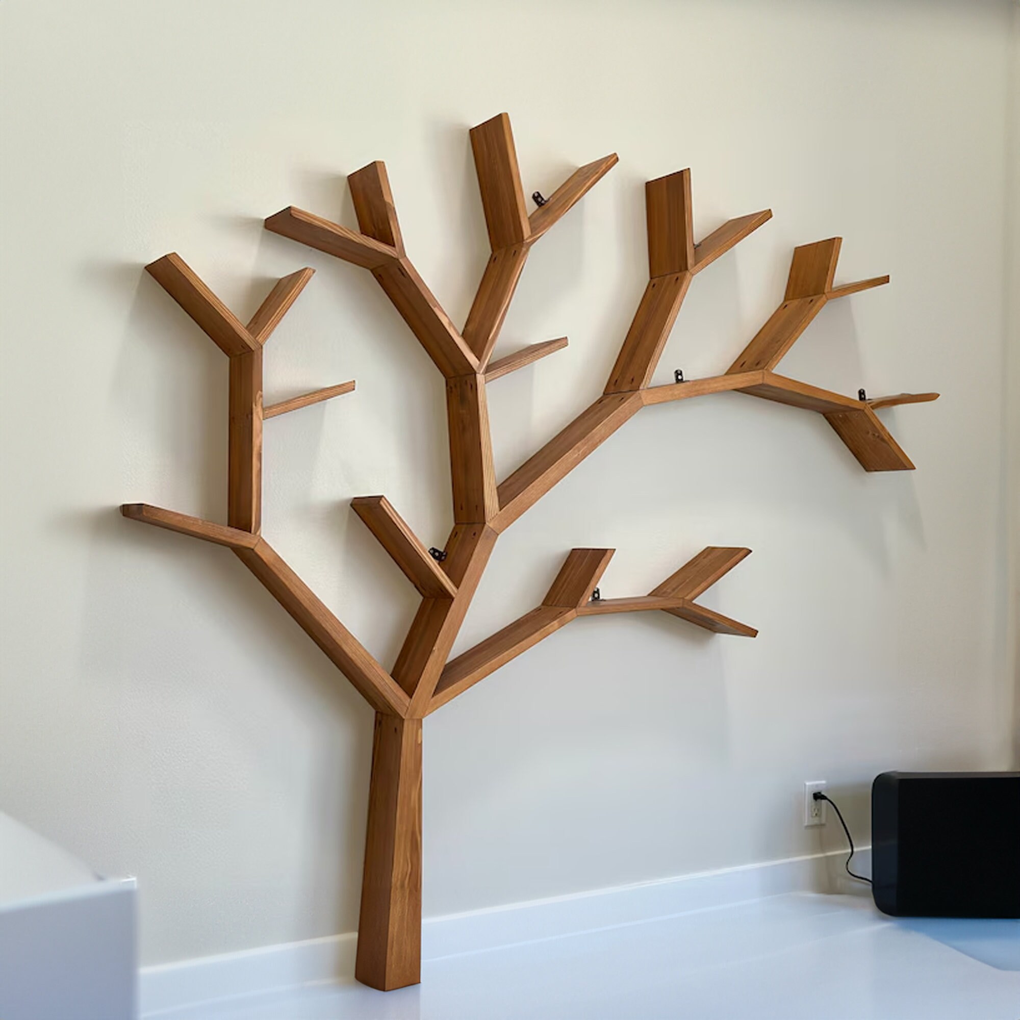 Tree Bookcase Live Edge, Reclaimed Wood, Tree Bookshelves, Wooden Book ...