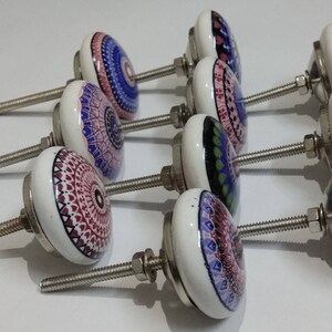 Multicolor Ceramic Knobs Multidesign Ceramic Knobs Ceramic Door Knobs Kitchen Cabinet Drawer ...