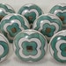 Blue & White Ceramic Knobs Kitchen Cabinet Drawer Knobs Hardware Knobs Handmade Knobs Cabinet ...