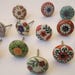 MultiColor flower Design Ceramic Knobs Handpainted Knobs | Etsy