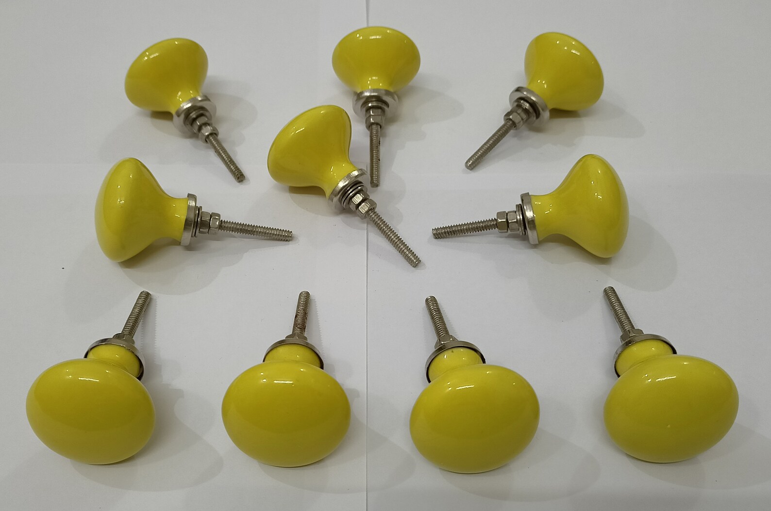 Yellow Color Vintage Ceramic Knobs Kitchen Cabinet Knobs - Etsy