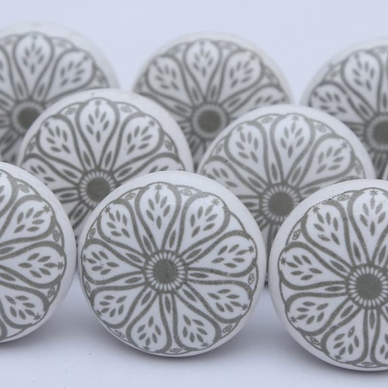White Drawer Pulls - Etsy