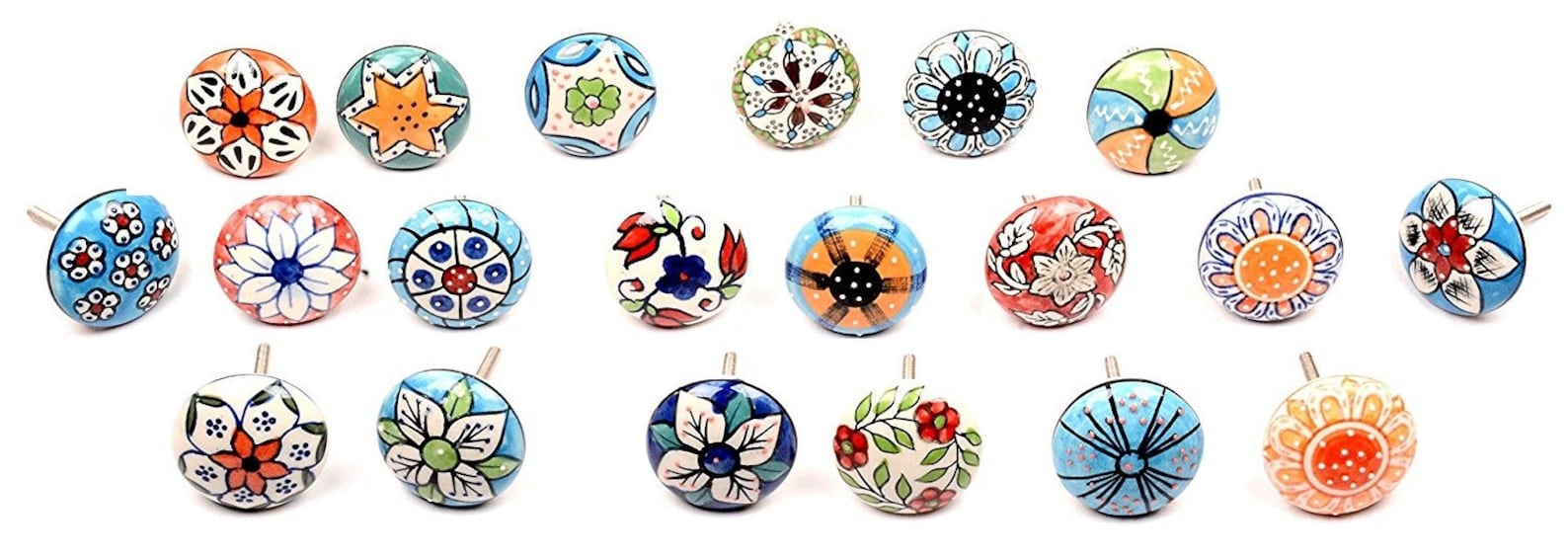 Multicolor Multidesign Assorted Ceramic Knobs Ceramic Door - Etsy
