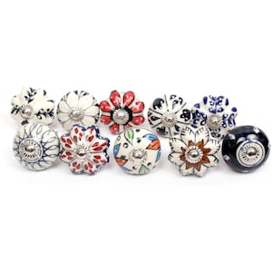 Multicolor Emboss Ceramic Knobs Hand Painted Ceramic Door Knobs Pumpkin Knobs Kitchen Cabinet ...