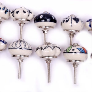Multicolor Emboss Ceramic Knobs Hand Painted Ceramic Door Knobs Pumpkin Knobs Kitchen Cabinet ...