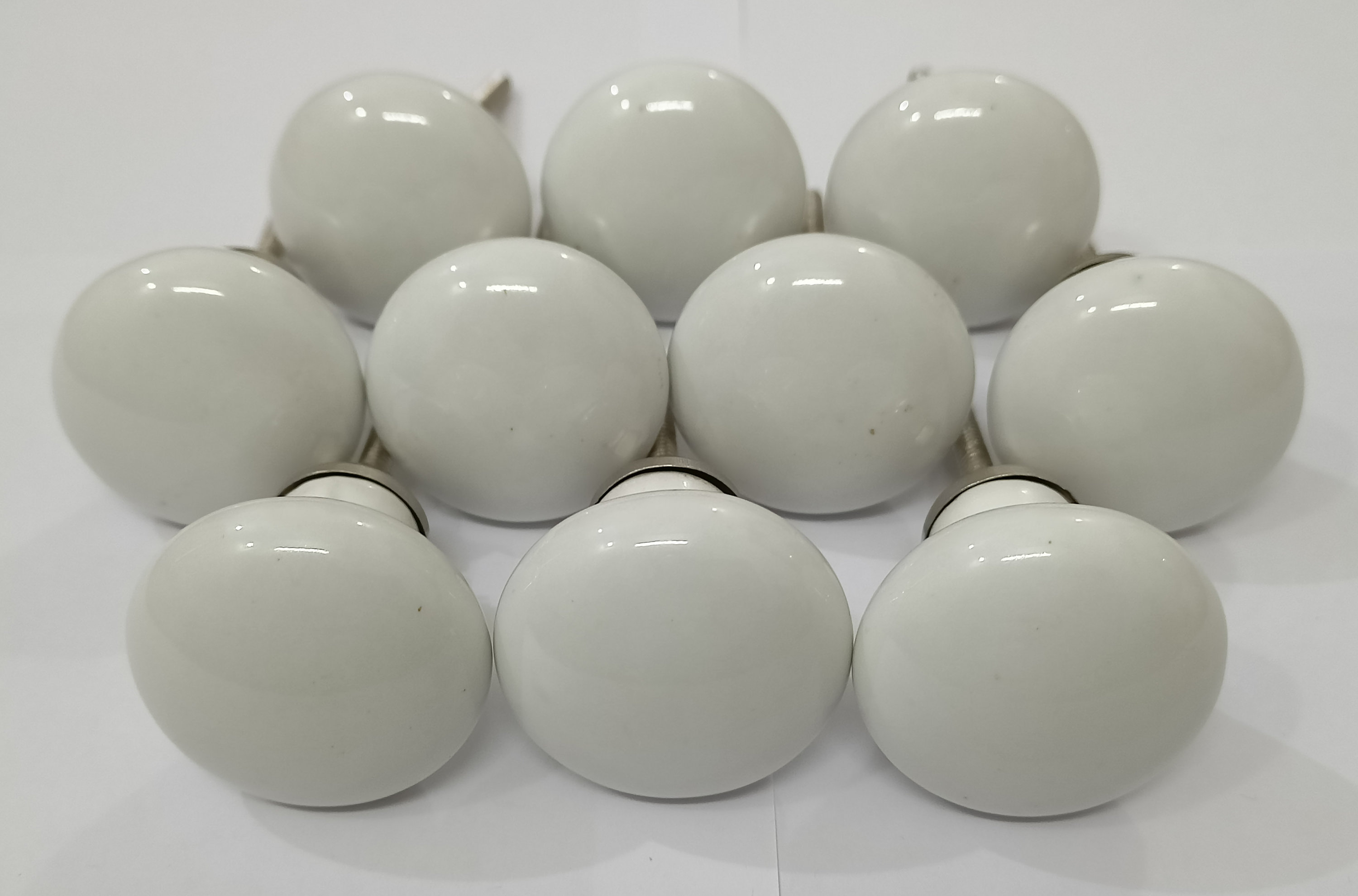 White Color Vintage Ceramic Knobs Kitchen Cabinet Knobs Drawer - Etsy