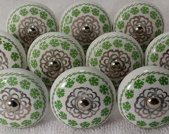 Mango Yellow Ceramic Knobs Handpainted Handmade Ceramic Door - Etsy