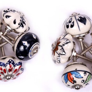 Multicolor Emboss Ceramic Knobs Hand Painted Ceramic Door Knobs Pumpkin Knobs Kitchen Cabinet ...