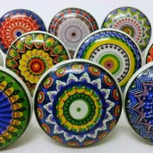 Multicolor Multidesign Ceramic Knobs Ceramic Door Knobs - Etsy