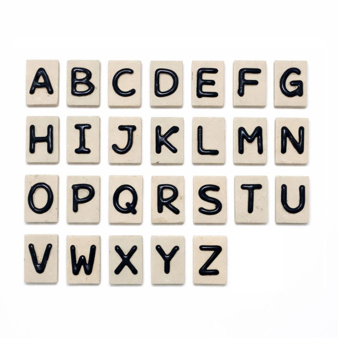Alphabet Ceramic Tiles A–Z | Decorative Letter Tiles for Craft, Name ...
