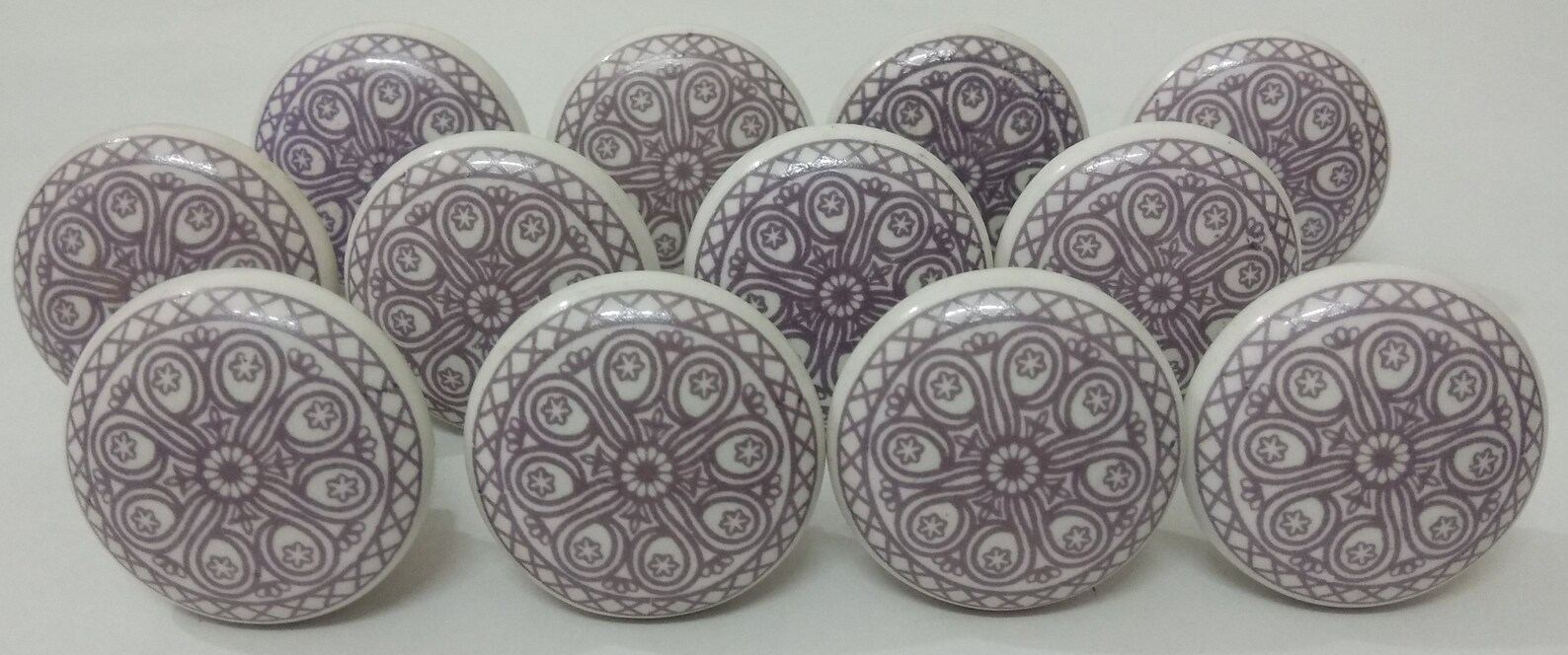 Grey and White Ceramic Knobs Ceramic Door Knobs Kitchen - Etsy