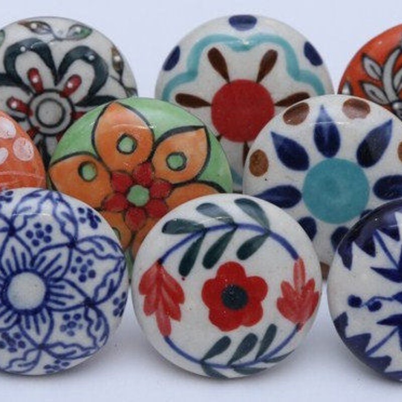Ceramic Drawer Pulls - Etsy
