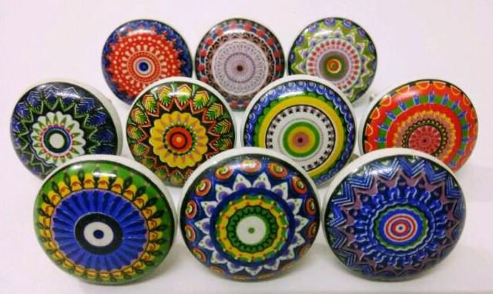 Multicolor Multidesign Ceramic Knobs Ceramic Door Knobs - Etsy