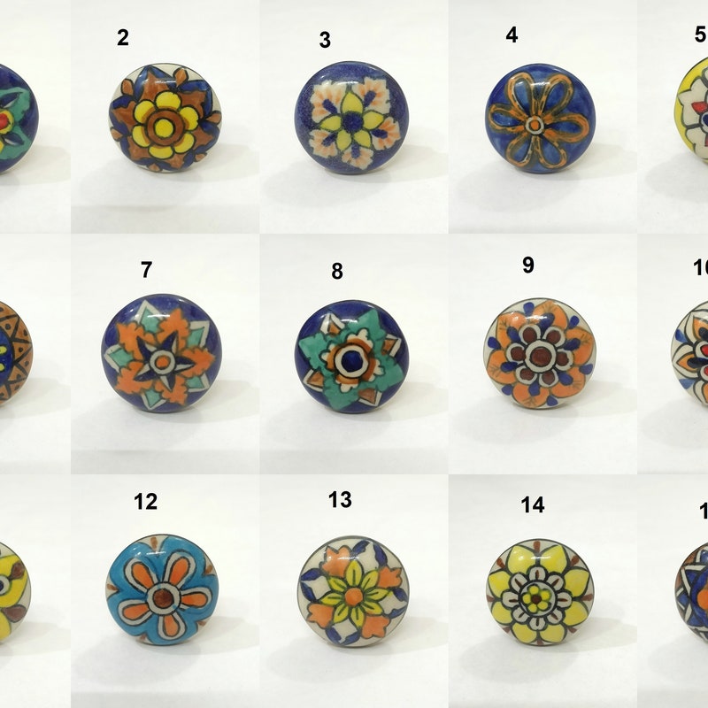 Hand Painted Knobs - Etsy