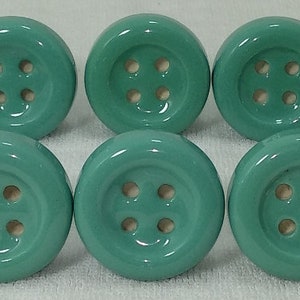 Sea Green Button Style Ceramic Knobs Handpainted Ceramic Door Knobs ...