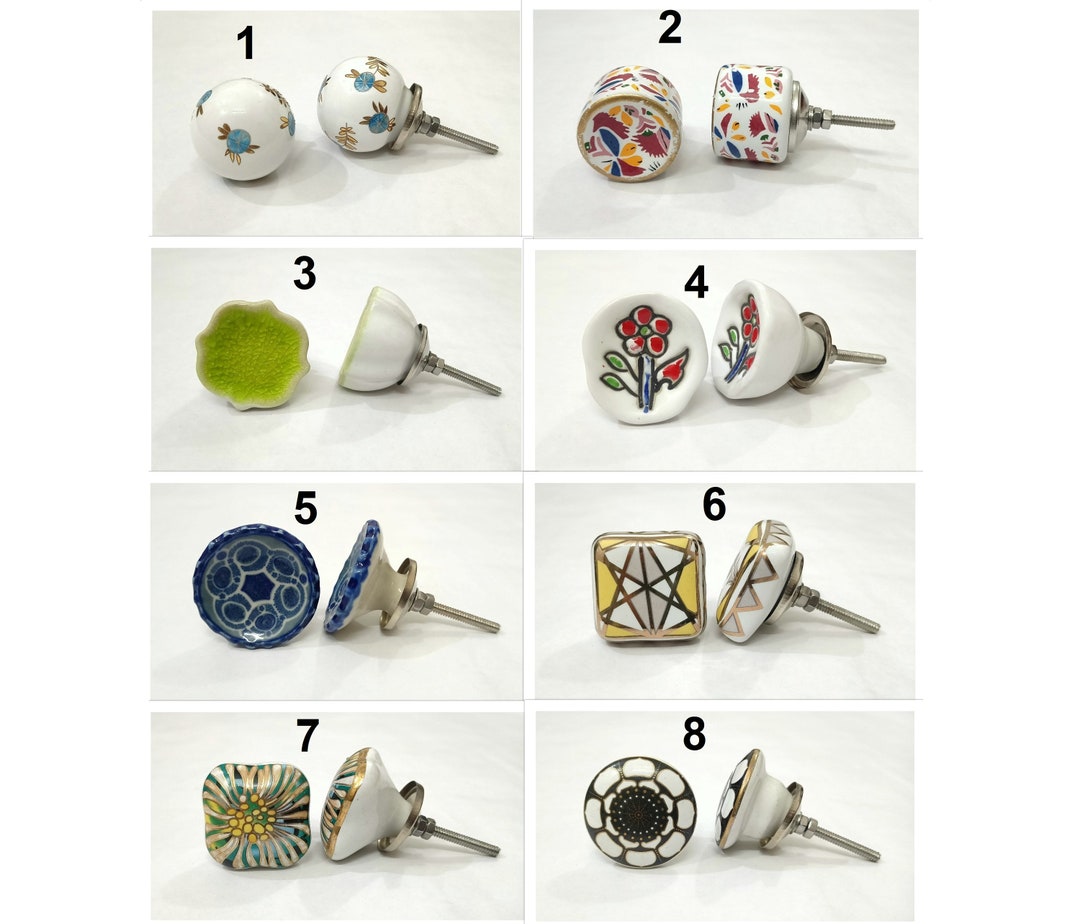 Ceramic Knobs Kitchen Cabinet Knobs Drawer Knobs Ceramic Door Knobs ...