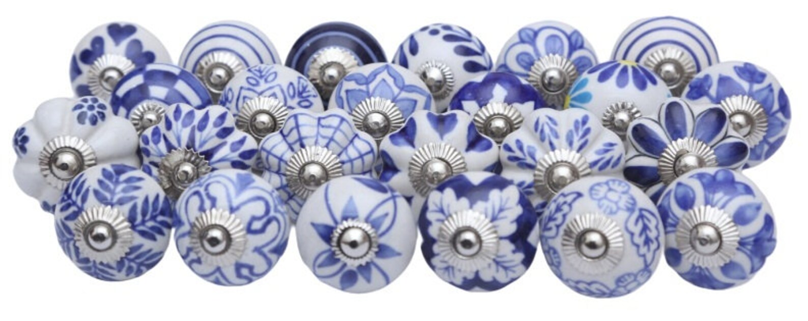Assorted Blue and White Ceramic Knobs Ceramic Door Knobs - Etsy