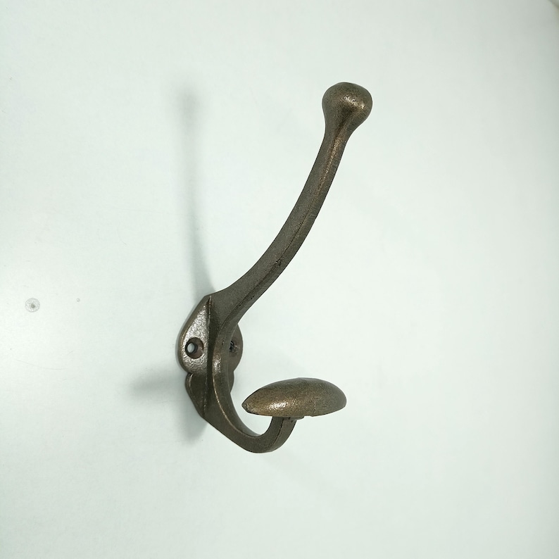 Antique Brass Wall Hooks | Rustic Coat, Hat & Towel Hangers - Etsy