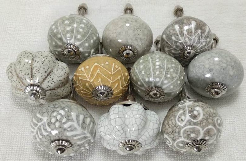 Ceramic Knobs Handpainted Kitchen Cabinet Drawer Knobs Ceramic - Etsy