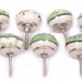 Ornated Green Emboss Ceramic Knobs Hand Painted Ceramic Door Knobs ...