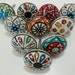 Multicolor Dotted Mix Ceramic Knobs Cabinet Colorfull Knobs Furniture Handle Drawer Pulls ...