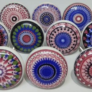 Multicolor Ceramic Knobs Multidesign Ceramic Knobs Ceramic Door Knobs Kitchen Cabinet Drawer ...