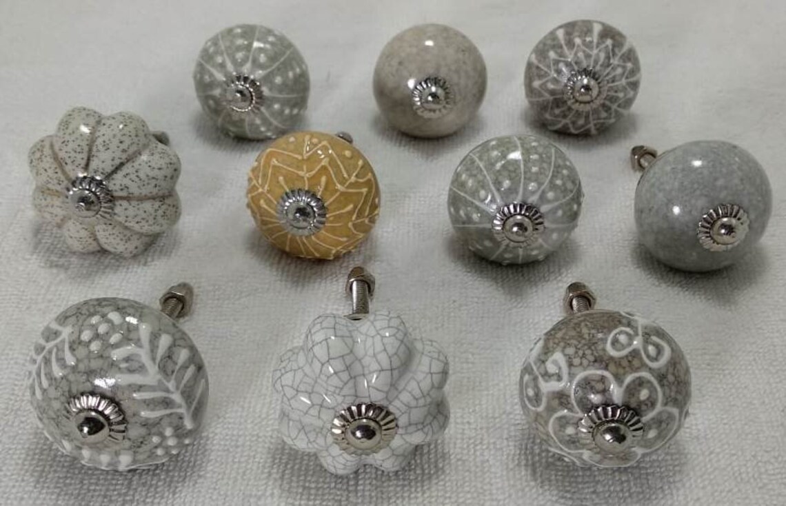 Ceramic Knobs Handpainted Kitchen Cabinet Drawer Knobs Ceramic - Etsy