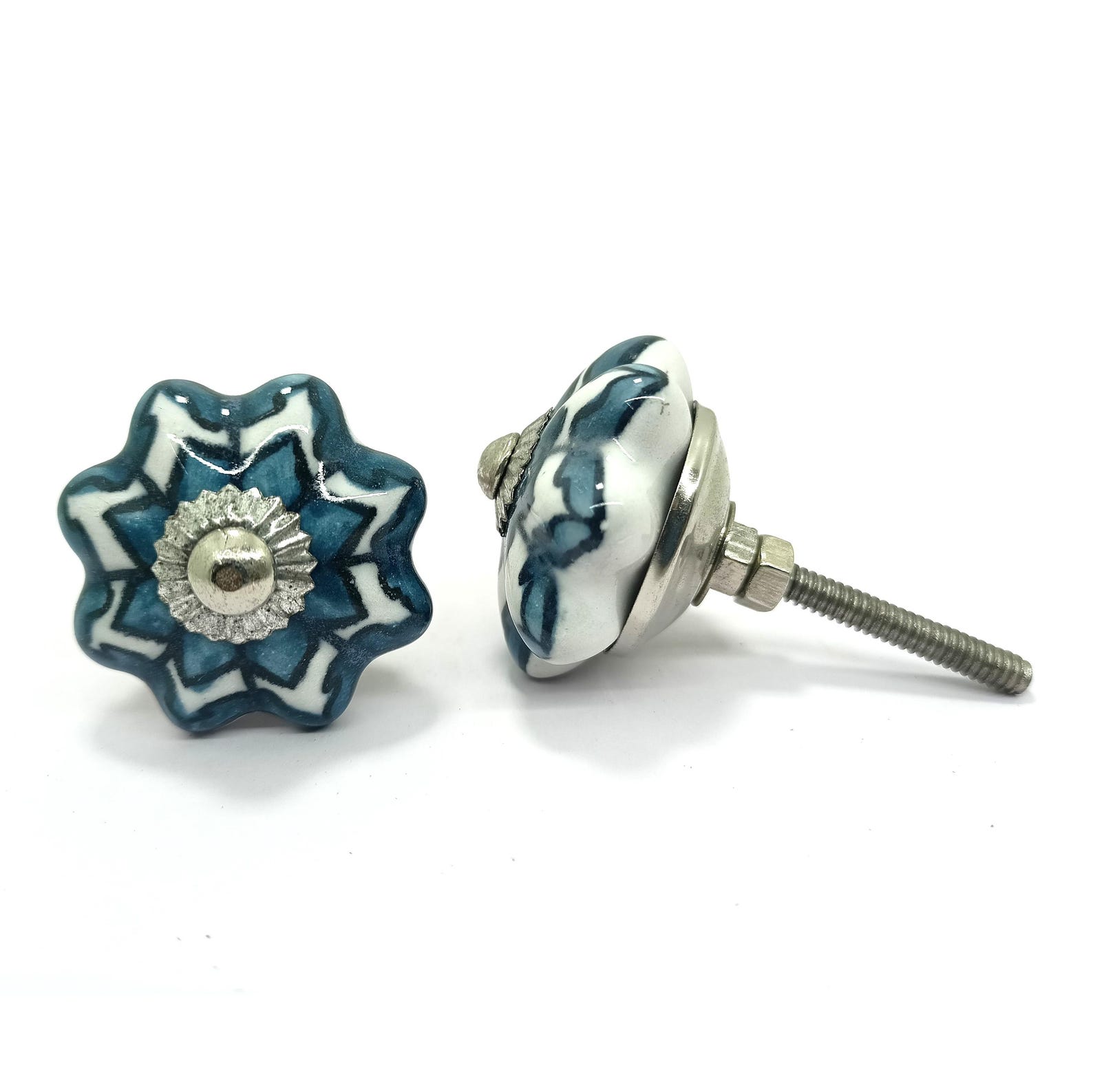 Handmade Floral Ceramic Knob, Cabinet Hardware - Etsy