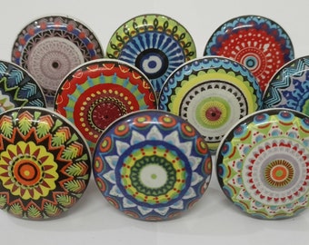 Multicolor Ceramic Knobs Kitchen Cabinet Drawer Pulls Ceramic - Etsy