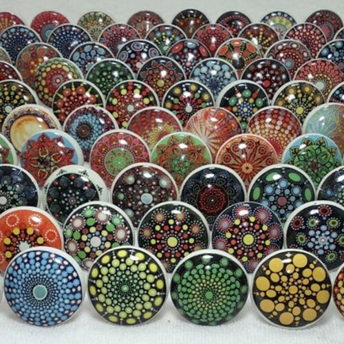 Multicolor Multidesign Ceramic Knobs Ceramic Door Knobs - Etsy