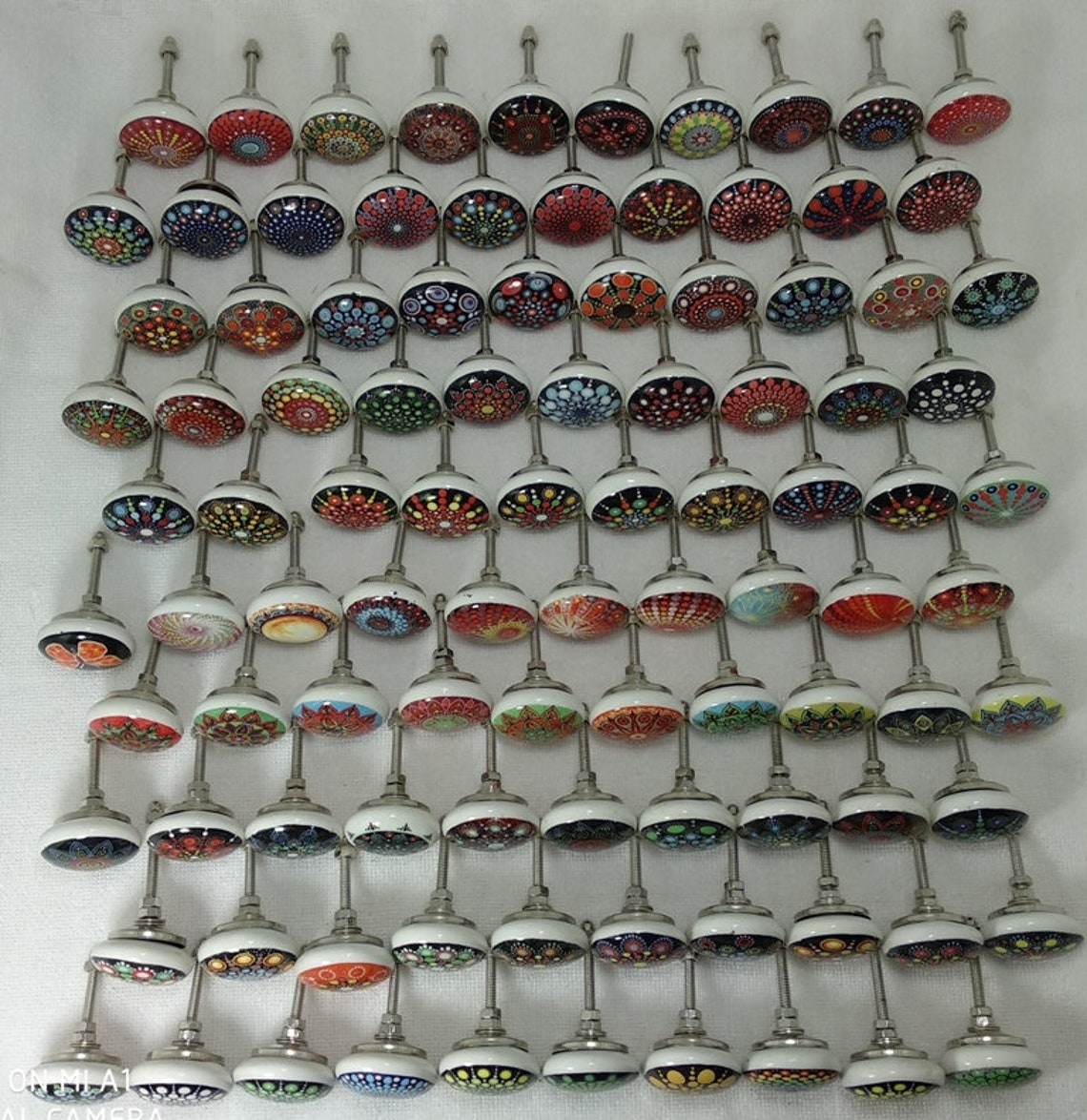 Multicolor Multidesign Assorted Flat Ceramic Door Knobs - Etsy