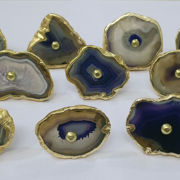 Agate Drawer Pulls - Etsy