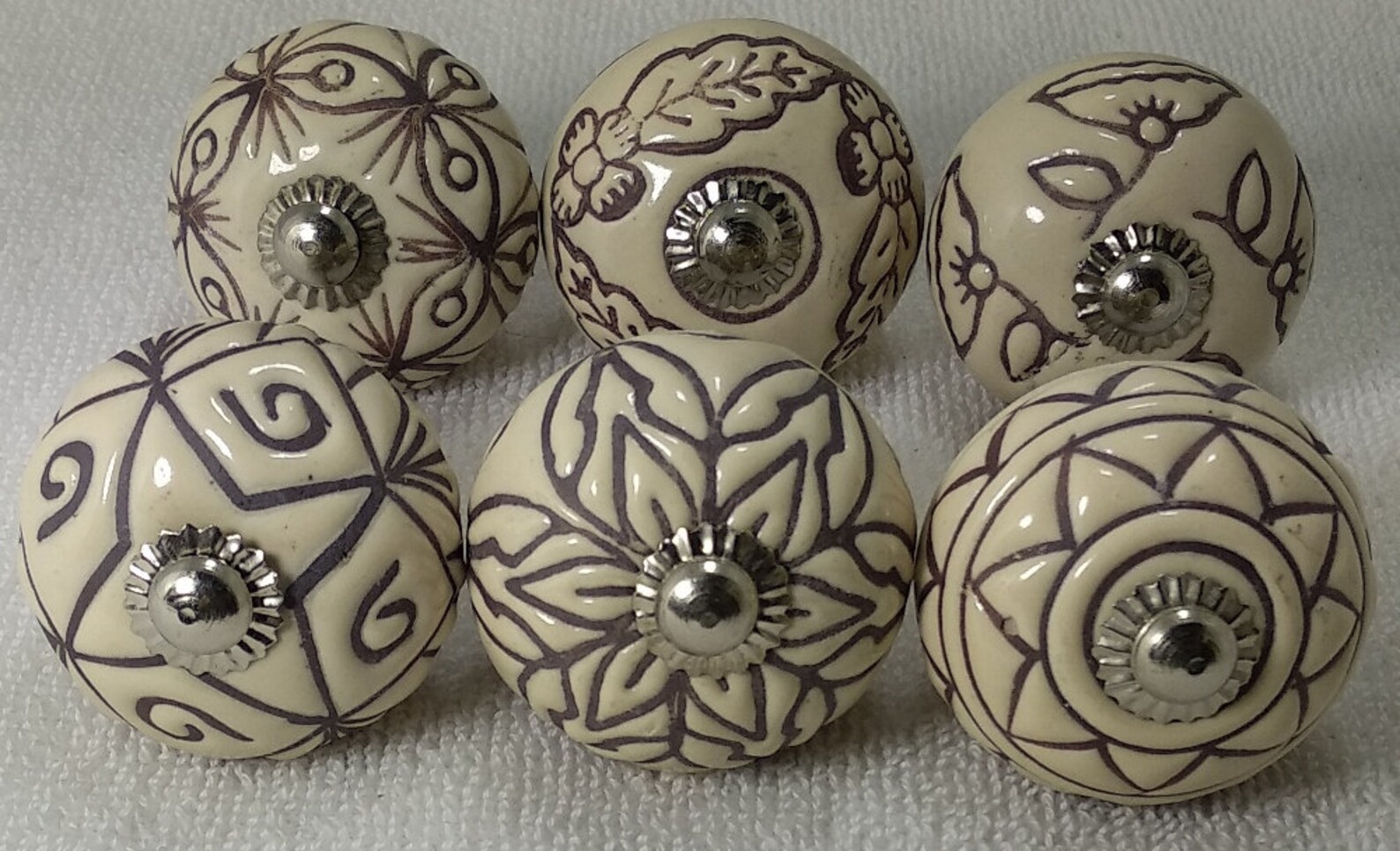 Cream Color Vintage Look Ceramic Knobs Vintage Ceramic Door - Etsy