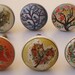 Multi Color Tree Design Ceramic Knobs Kitchen Cabinet Drawer Knobs Hardware Knobs Handmade Knobs ...