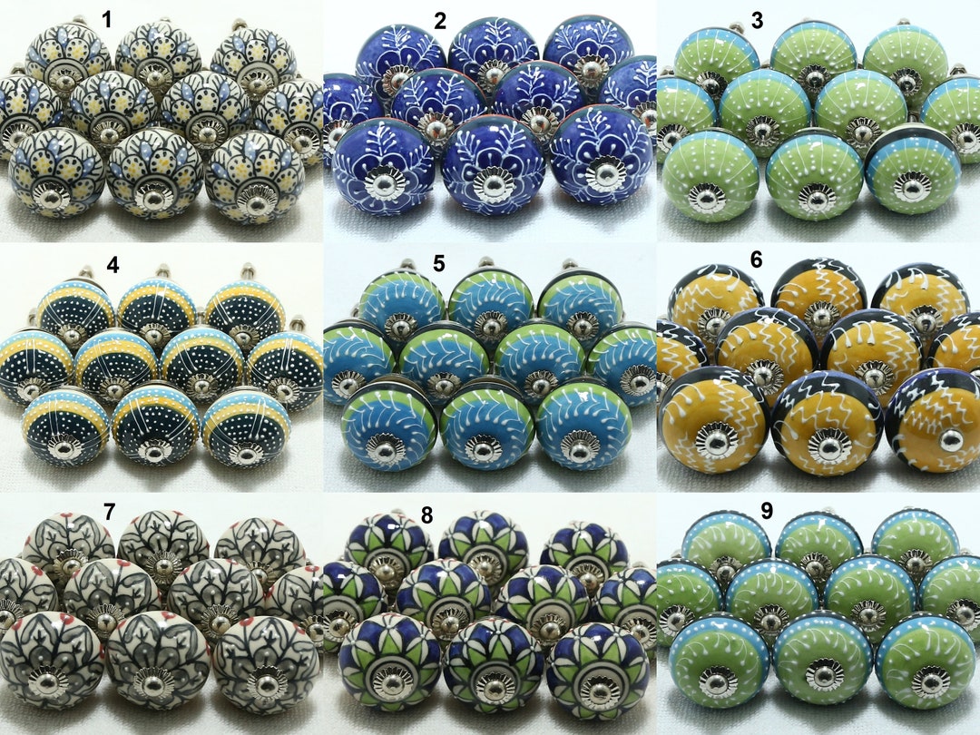 Emboss Ceramic Knobs Hand Painted Ceramic Door Knobs Cabinet Knobs Pumpkin Knobs Kitchen Cabinet ...