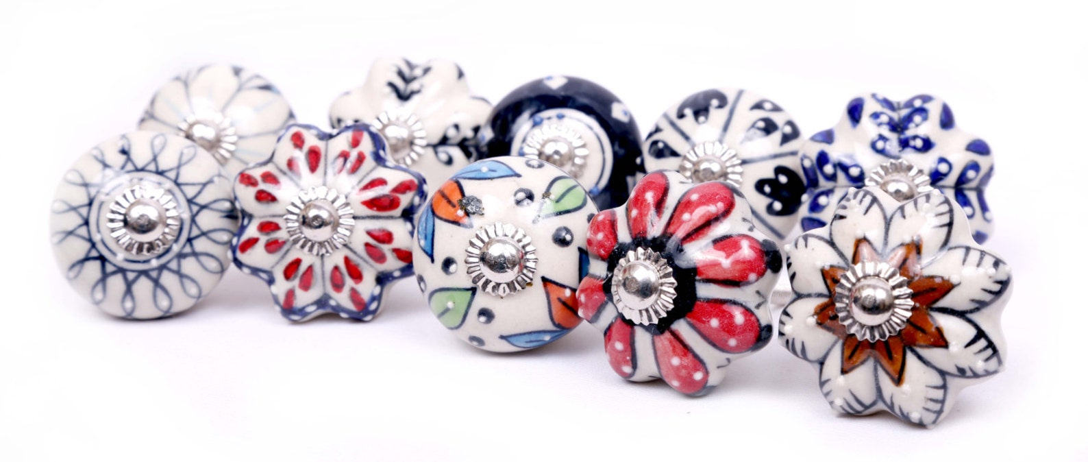 Multicolor Emboss Ceramic Knobs Hand Painted Ceramic Door Knobs Pumpkin Knobs Kitchen Cabinet ...