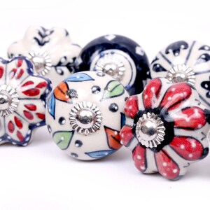 Multicolor Emboss Ceramic Knobs Hand Painted Ceramic Door Knobs Pumpkin Knobs Kitchen Cabinet ...