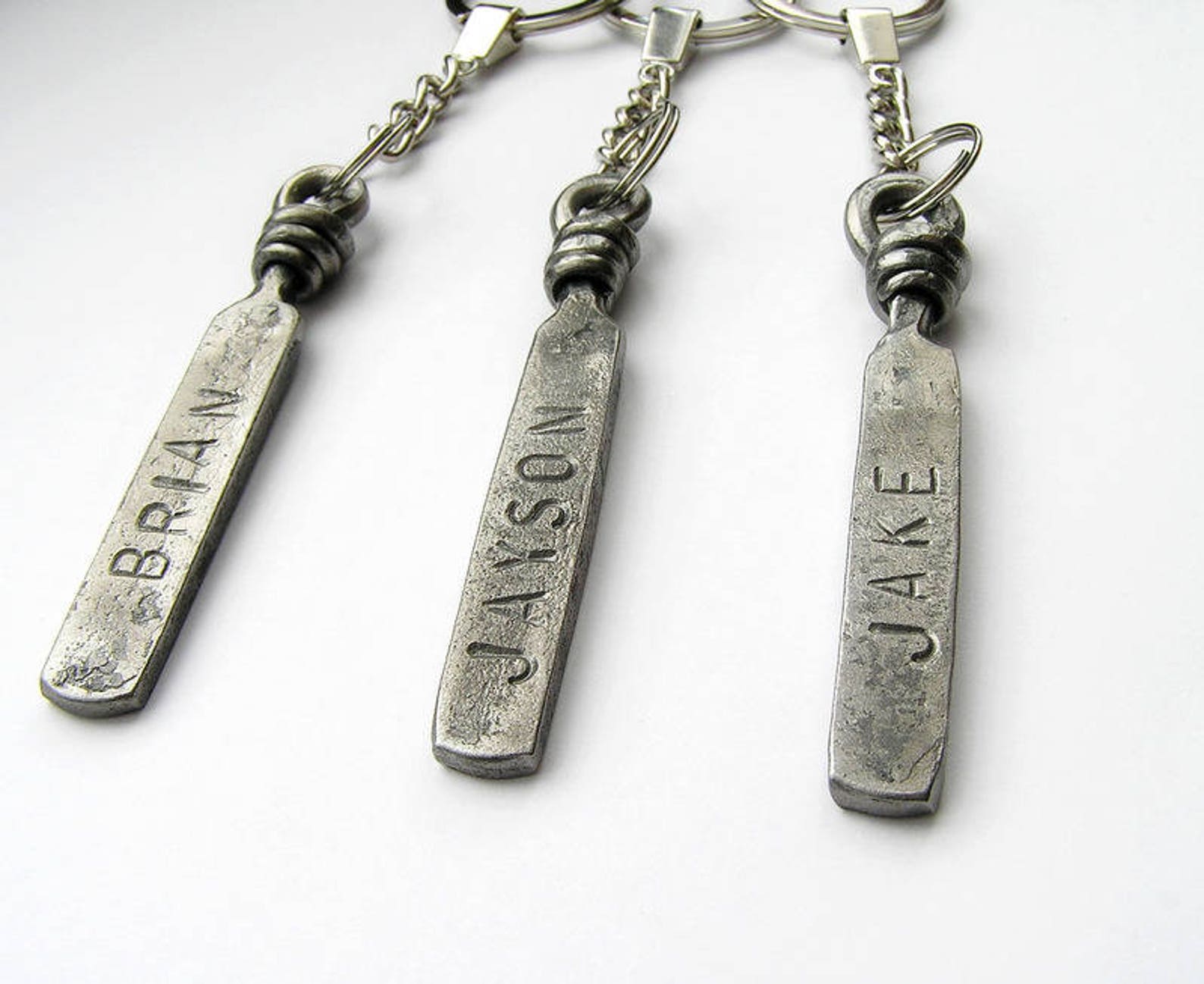 Personalized Forged Keychain Name Keyring Custom Keychain 6th | Etsy