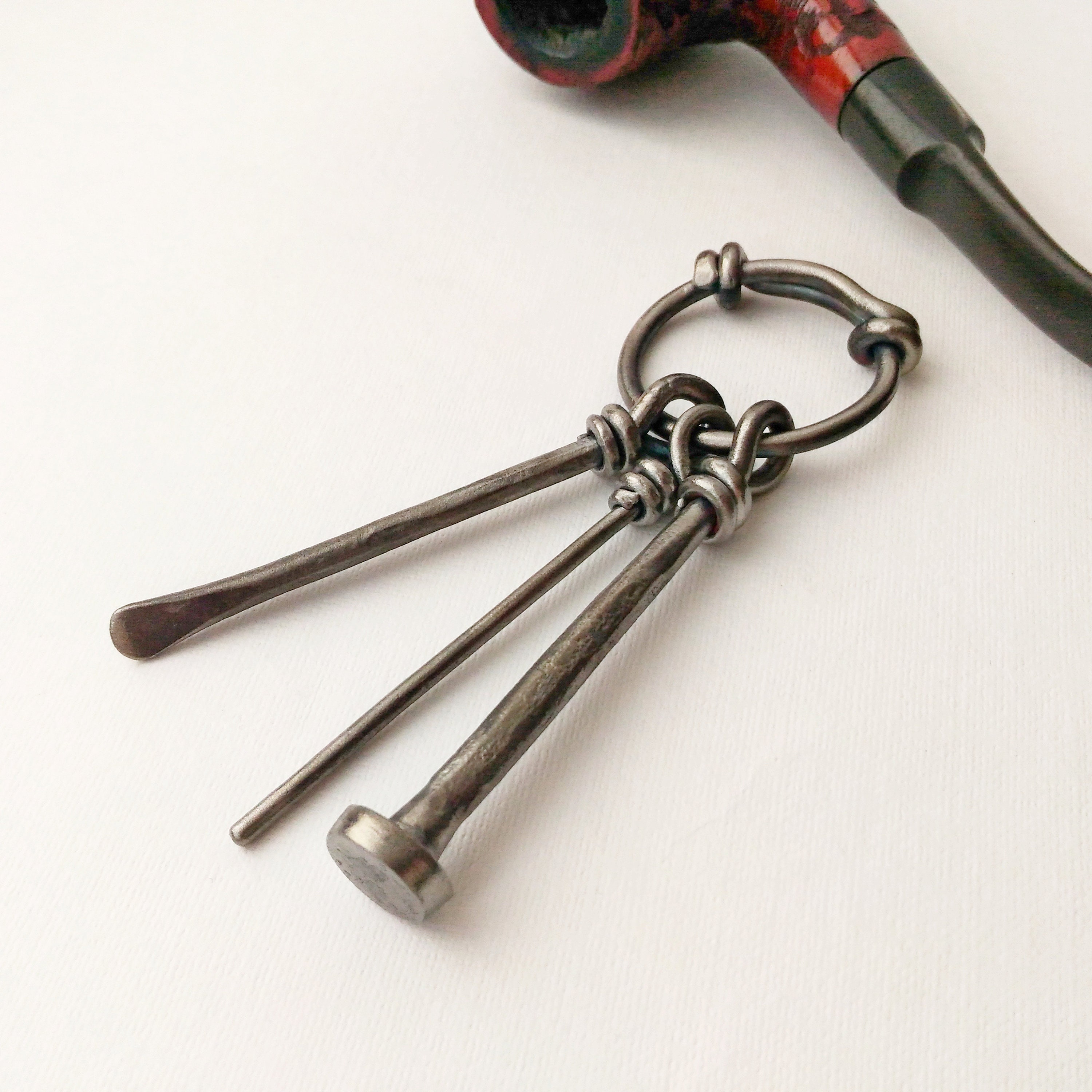 Forged Smoking Pipe Tool Pick Reamer Tamper Road Set Tobacco - Etsy ...